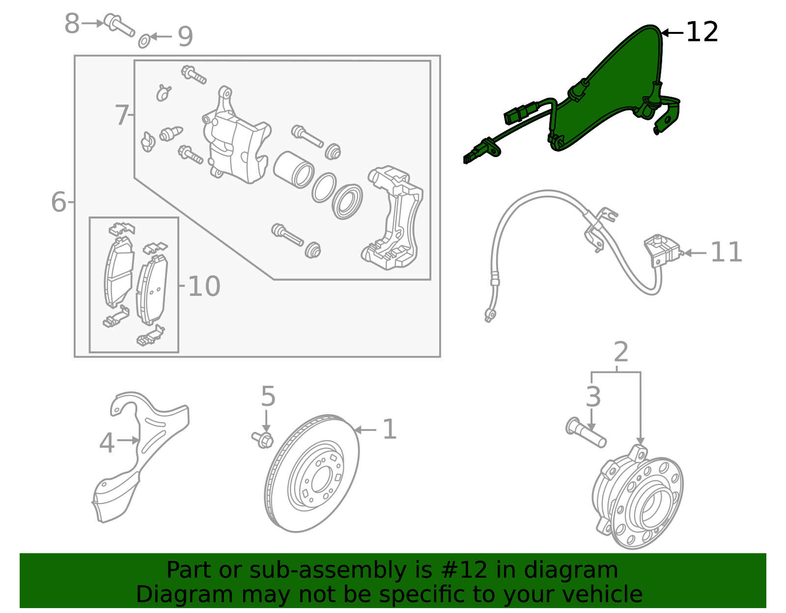 58940-L1000 - Front Speed Sensor 2021-2024 Kia K5 | Kia.Parts Store