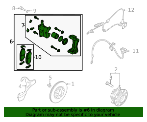 58230-L1050 - Caliper Assembly 2021-2024 Kia K5 | Kia.Parts Store