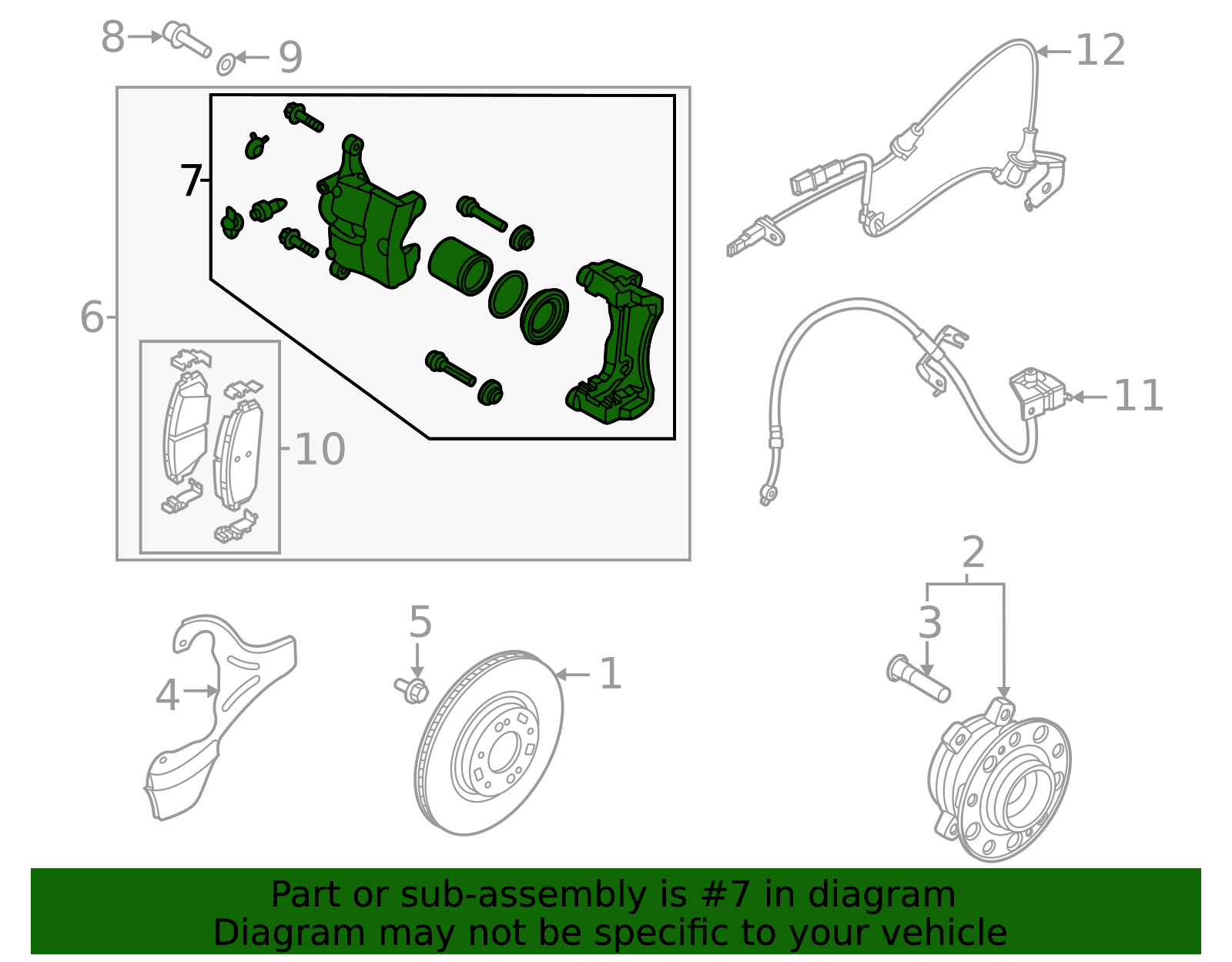 58180-L1A00 - Disc Brake Caliper 2025 Kia K5 | Kia.Parts Store