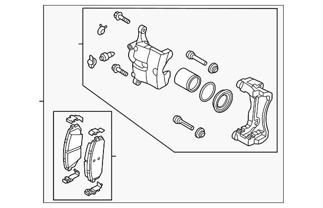 58230-L1050 - Caliper Assembly 2021-2024 Kia K5 | Kia.Parts Store