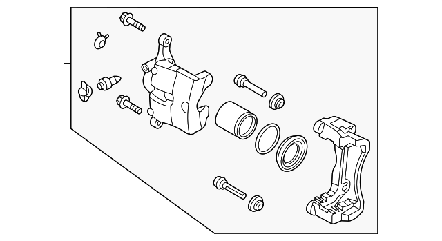58180-L1A00 - Disc Brake Caliper 2025 Kia K5 | Kia.Parts Store