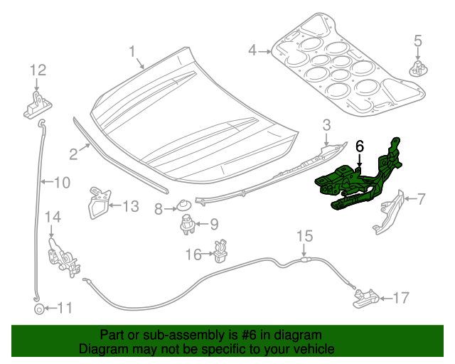 117-880-02-28 - Hinge 2014-2019 Mercedes-Benz | Mercedes-Benz USA Parts
