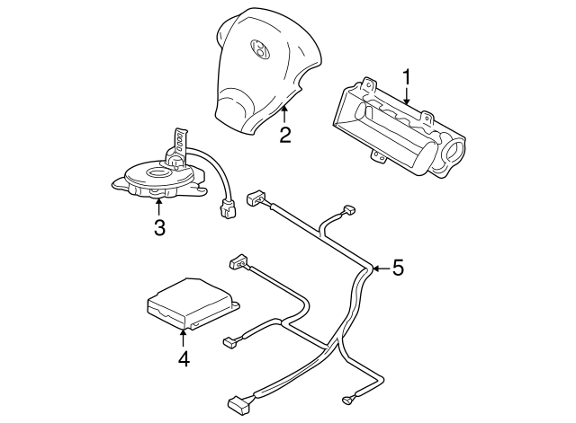 2001-2004 Hyundai Santa Fe Clock Spring 93490-26000 | OEM Parts Online