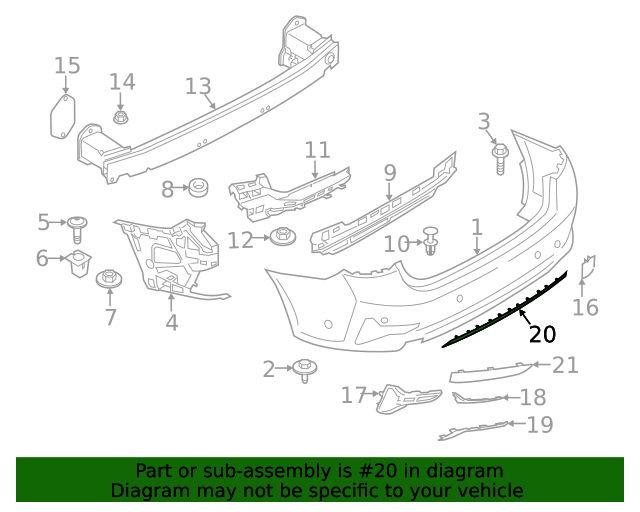 51127428025 - 2019-2022 BMW Molding Strip (51-12-7-428-025) | BMW of ...