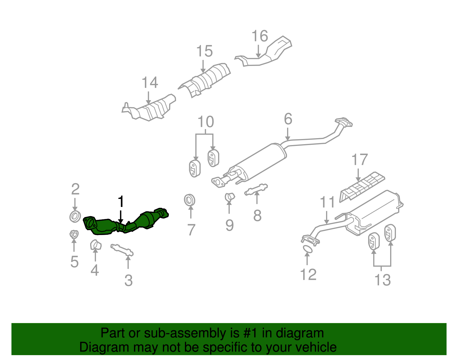 2009-2011 Nissan Versa Converter & Pipe 20010-ZW40A | Ziegler Nissan of ...