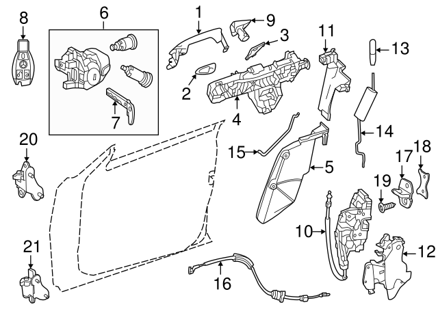 2047203035 - Lock Actuator 2010-2020 Mercedes-Benz | AutoNationParts.com