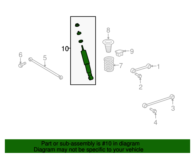 2010-2012 Lexus GX460 Shock Absorber 48530-69566 | Lexus of Pembroke ...