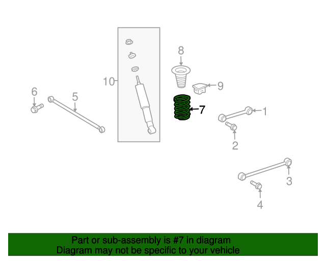 48231-60J11 - Coil Spring 2010-2023 Lexus GX460 | AutoNation Parts