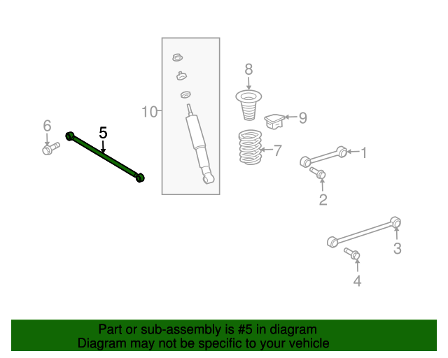 48740-60160 - Lateral Rod - 2010-2020 Lexus GX460 | MyLexusParts