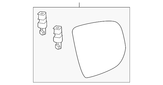 167-810-32-01 - Mirror Glass - Right, Front Right - 2019-2021 Mercedes ...
