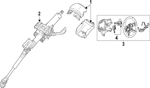 Steering Wheel for 2022 Mitsubishi Outlander | MitsubishiParts.com