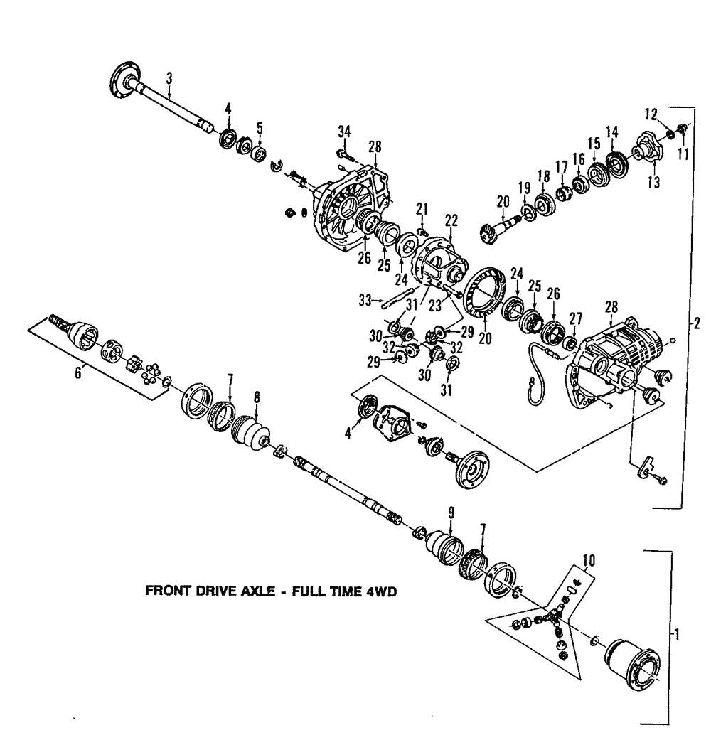1990-2014 GM Front Differential Side and Pinion Gear Kit 19179928 ...