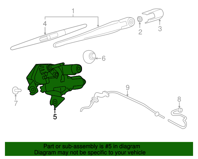 28710-5SA0A - Wiper Motor 2018-2024 Nissan LEAF | AutoNationParts.com
