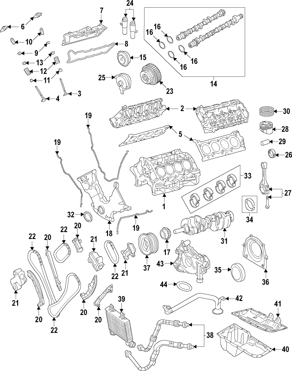 2024-2025 Ford Mustang Oil Cooler PR3Z-6A642-A | OEM Parts Online
