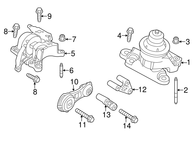2016-2019 Ford Engine Support Rod FB5Z-6068-D | OEM Parts Online