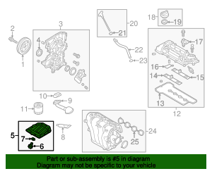 2013-2021 Hyundai Oil Pan 21510-2B700 | OEM Parts Online