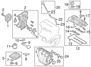 Genuine Crankshaft Pulley Bolt for 2012-2021 Hyundai | Part# 23127 ...
