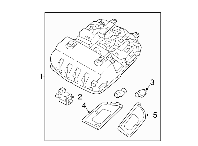 2016-2021 Hyundai Overhead Console 92800-D3000-TTX | OEM Parts Online