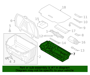 4KE-012-113-A - Storage Tray 2019-2024 Audi | Audi OEM Parts