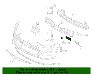2012-2017 Hyundai Veloster Side Retainer 86514-2V000 | OEM Parts Online