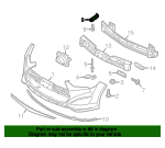 86555-2V000 - Bumper Cover Support Rail - 2013-2017 Hyundai Veloster ...