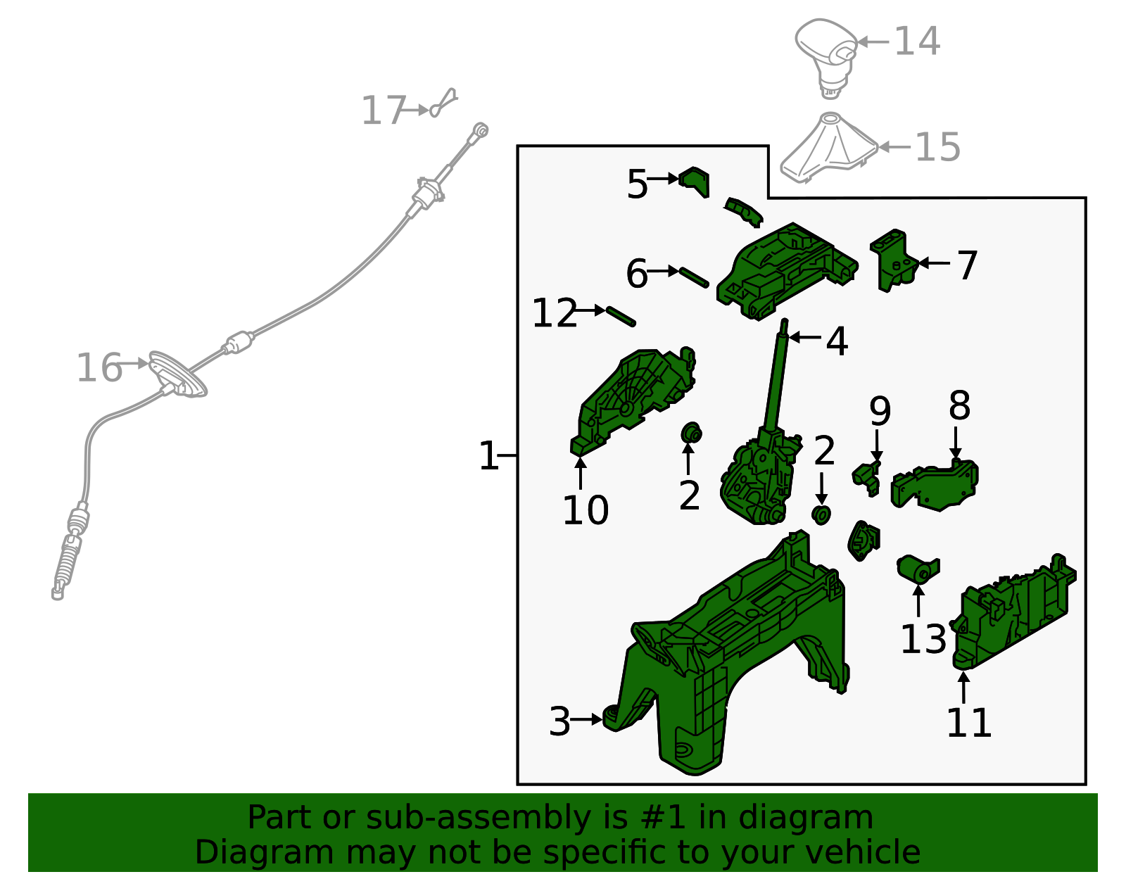 46700-S9200 - Gear Shift Assembly 2020-2024 Kia Telluride | Kia.Parts