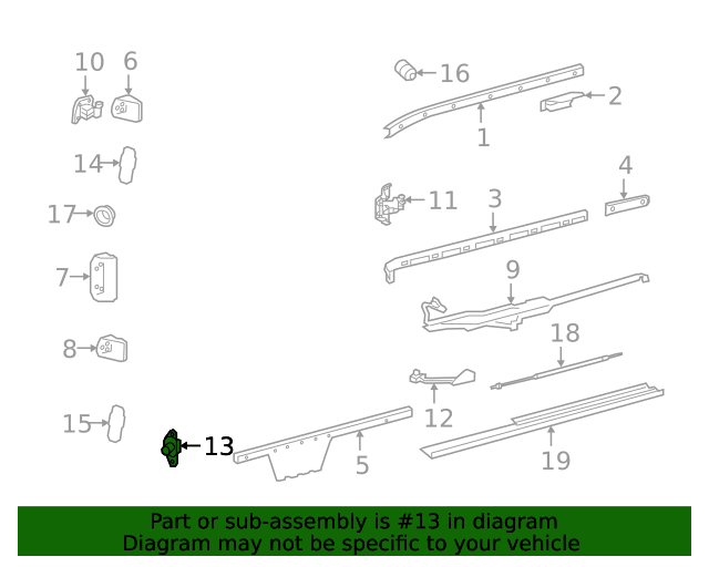 Sliding Block - (910-766-42-00) | MB Parts Center