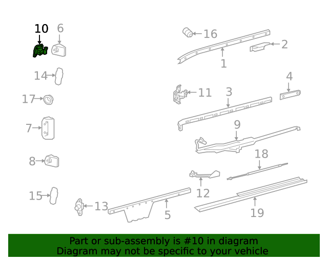 9107605700 - Sliding Door Roller 2019-2024 Mercedes-Benz | Mercedes ...