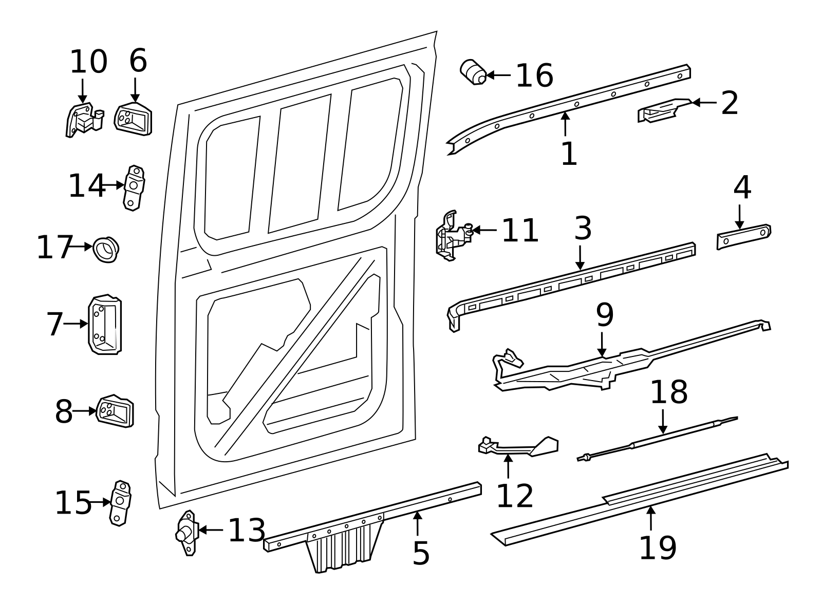 2019-2024 Mercedes-Benz Sliding Door Lock Actuator Cable 9077603700 ...