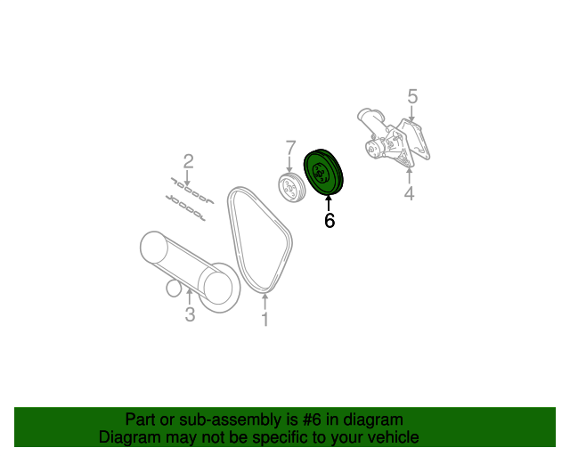 2000-2002 Hyundai Accent Pulley 25221-22600 | OEM Parts Online