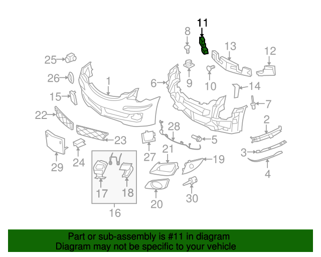 251-885-02-37 - Energy Absorber 2006-2010 Mercedes-Benz | Mercedes-Benz ...