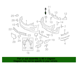 000-990-20-17 - Bumper Cover Screw 2006-2023 Mercedes-Benz | Mercedes ...