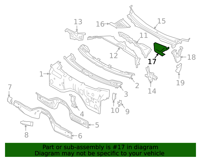 51717434881 - 2019-2024 BMW Front Cover (51-71-7-434-881) | BMW of ...
