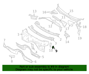 41007933272 - 2019-2023 BMW Dashboard Panel Bracket (41-00-7-933-272 ...