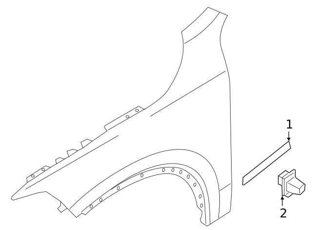 2021-2023 Volvo Side Molding 31108645 | TascaParts.com