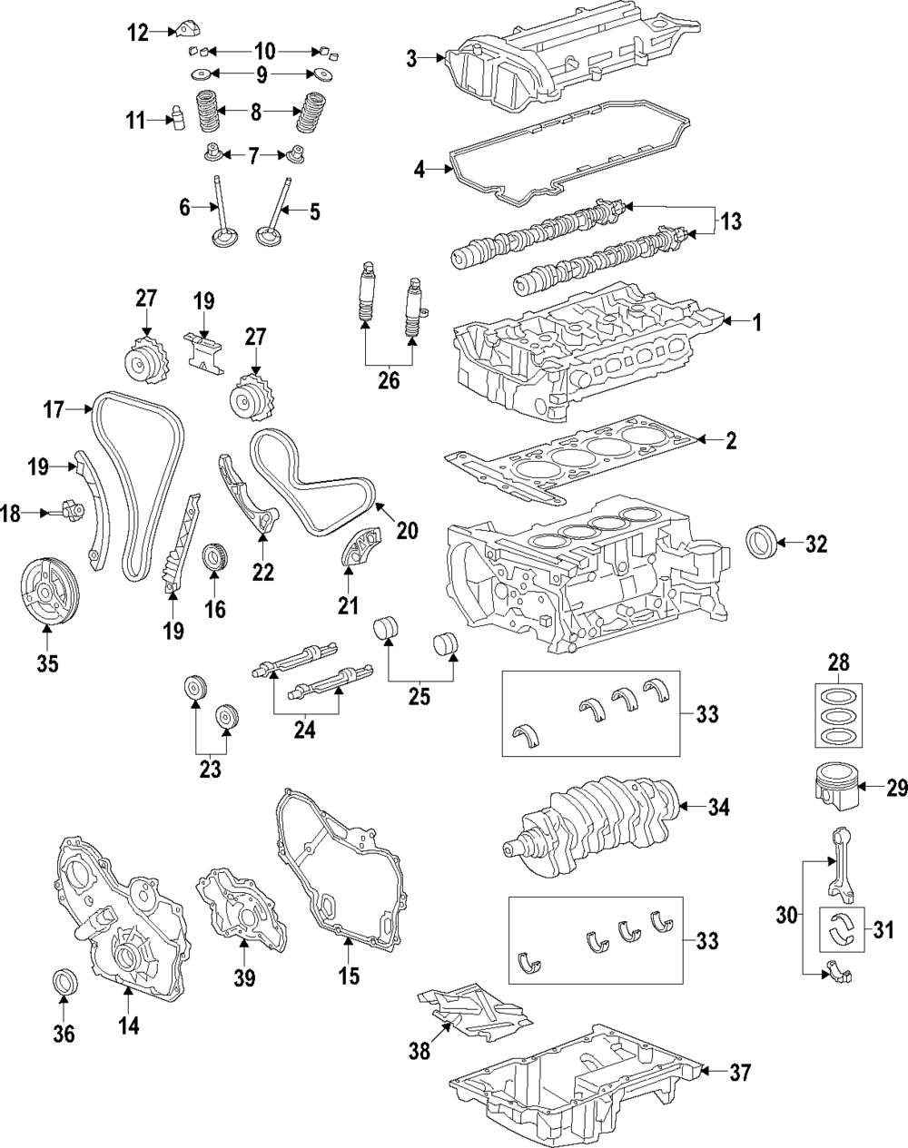 2006-2017 GM Exhaust Variable Valve Timing (VVT) Solenoid with Seal ...