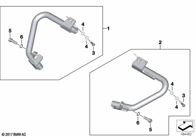 77148396741 - Engine Protection Bar - Left 2016-2024 BMW-Motorrad | BMW ...