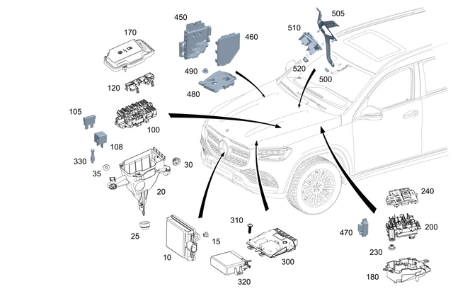 167-540-72-35 - Fuse Box 2020-2025 Mercedes-Benz | Mercedes-Benz USA Parts