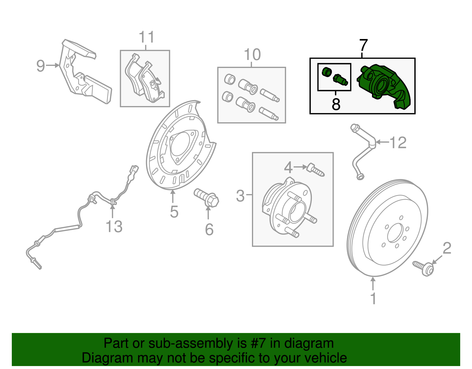 2013-2019 Ford Motorcraft™ Caliper BRCF-303 | OEM Parts Online