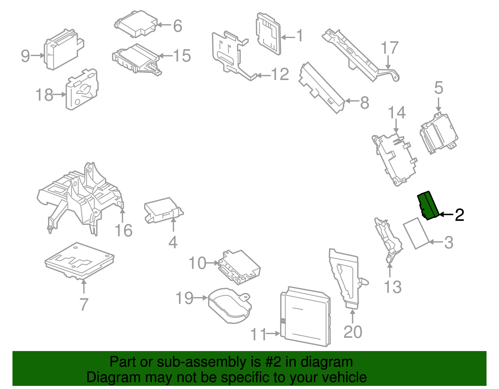 2015-2024 Porsche Macan Trailer Light Control Module 4H0-907-383-M ...
