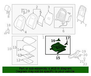2020-2024 Hyundai Venue Seat Adjuster 88500-K2130-NNB | Hyundai Parts ...
