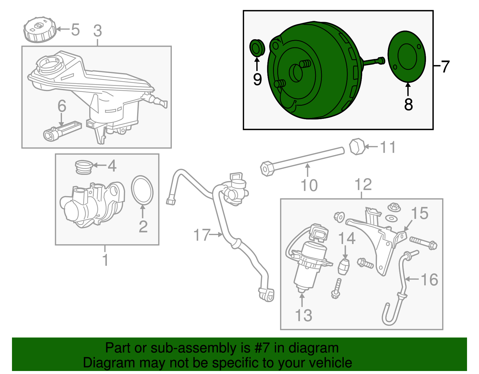 Buy Genuine GM Auto Parts - Booster (Part # 95491189) | GM Parts Store