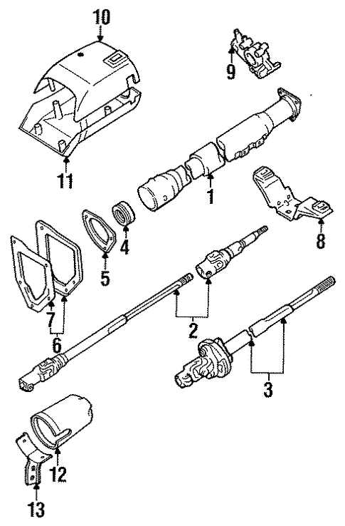 Steering Column Assembly for 1985 Toyota Pickup | Toyota of Des Moines ...