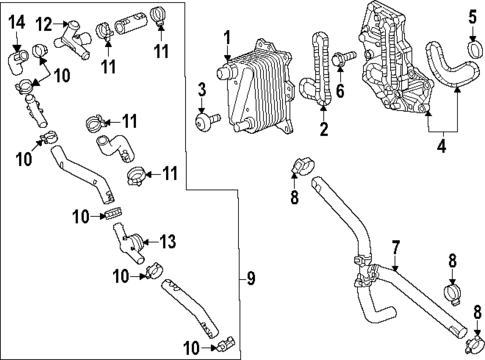 Oil Cooler for 2025 GMC Sierra 1500 | GMPartsDirect.com