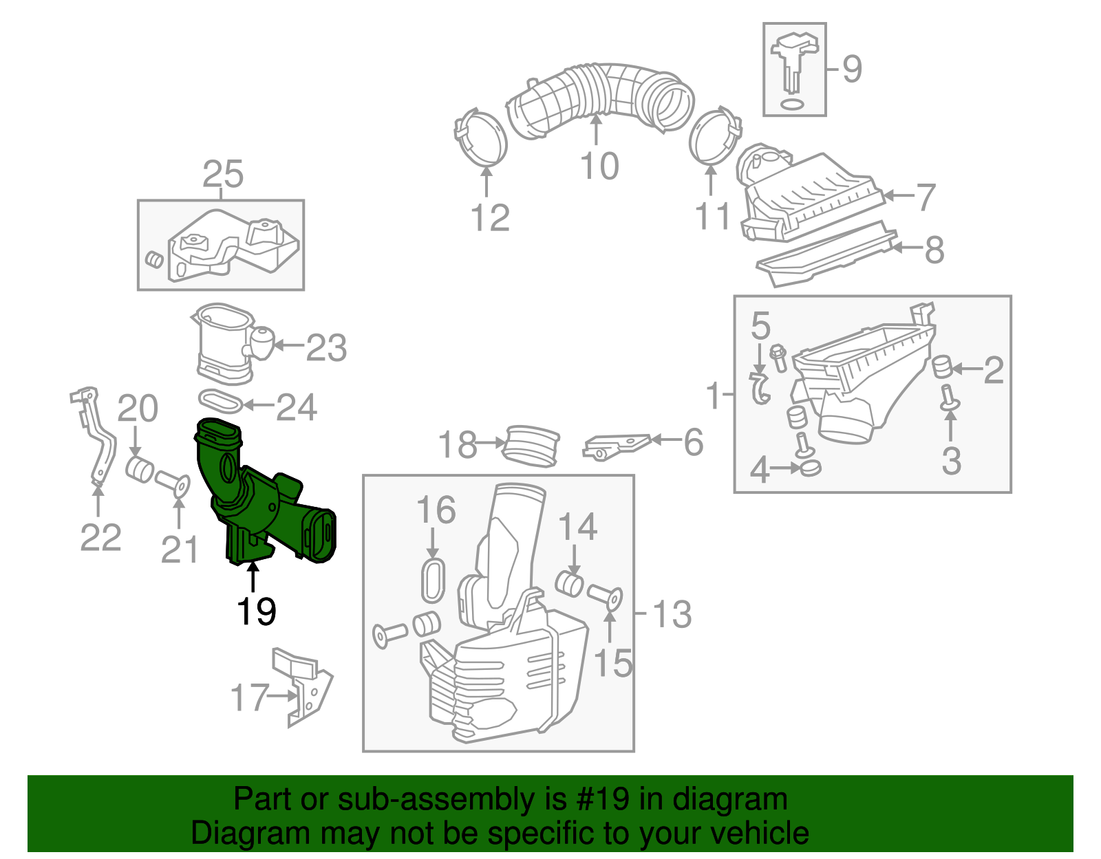 17250-RL5-A00 - Intake Duct 2009-2014 Acura TSX | AutoNation Parts