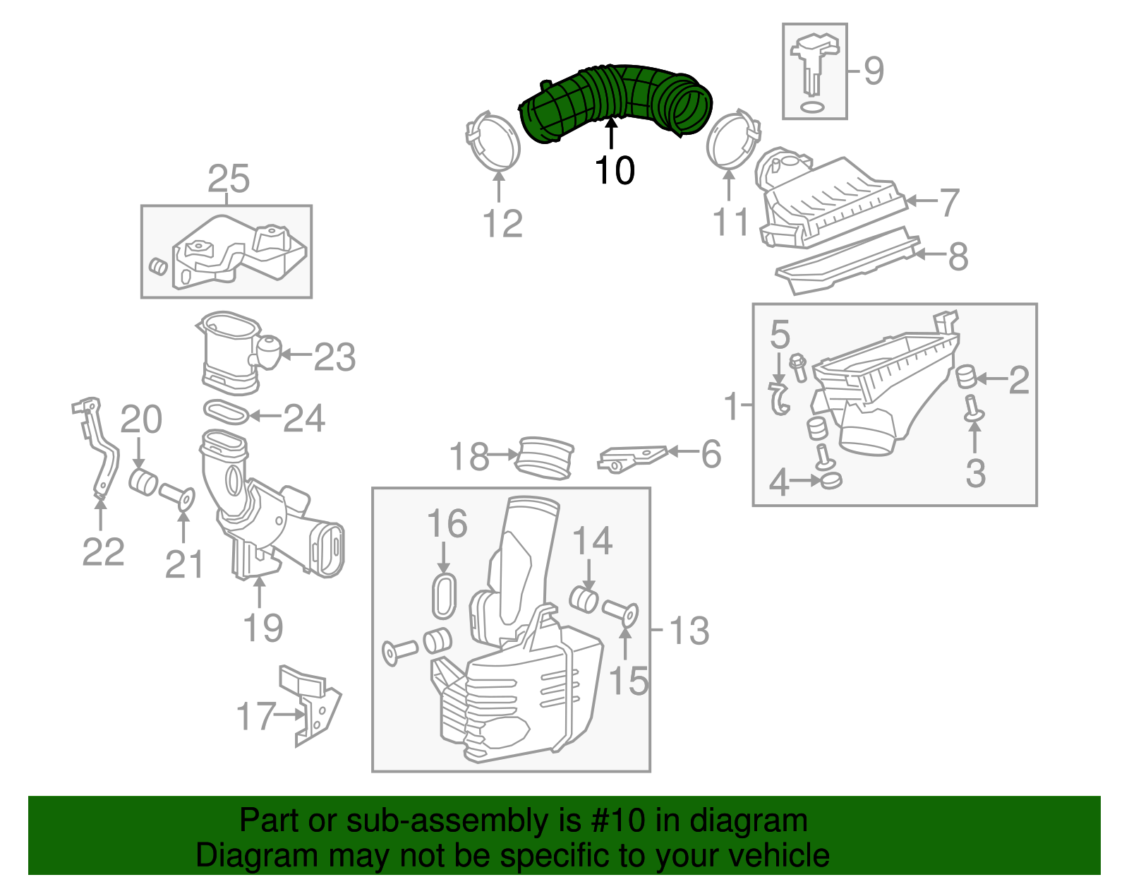 2009-2014 Acura TSX Air Flow Tube 17228-RL5-A00 | Acura Parts Now