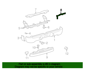 2007-2013 Toyota Tundra Side Extension 52108-0C010 | Toyota Parts
