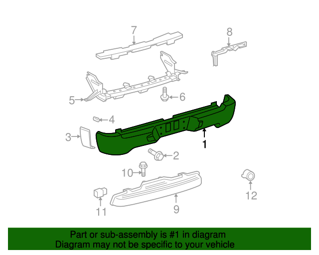 52159-0C903 - Cover Rear Bumper - 2007-2013 Toyota Tundra | Nucar ...