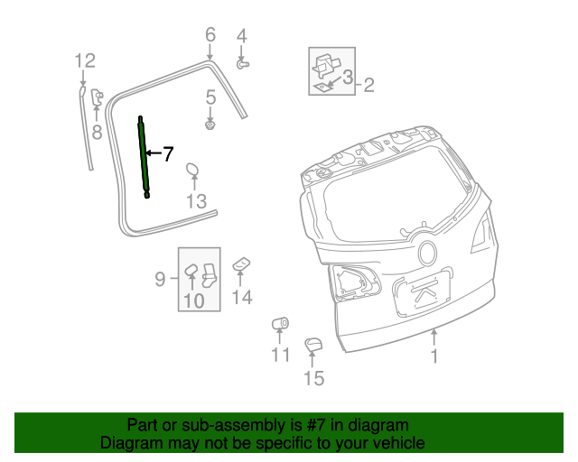 2009-2017 Chevrolet Traverse Passenger Side Liftgate Strut 84298337 GM ...