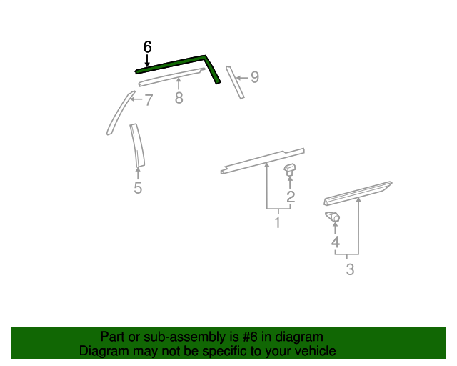 2005-2012 Toyota Avalon Black Out Tape 75923-AC010 | OEM Parts Online